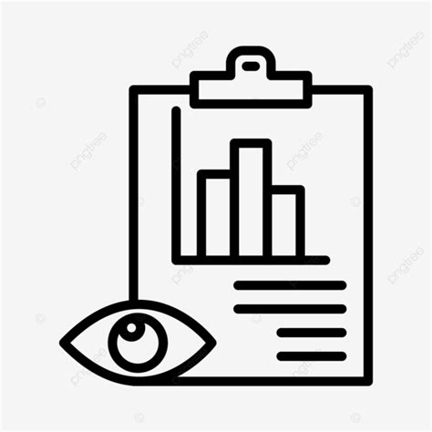Data Visualization Line Icon Vector Analysis Analytics Eye Png And