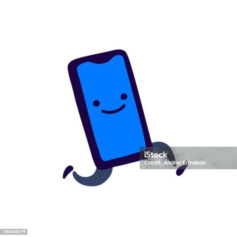 실행 중인 전화의 그림입니다 현대 스마트 폰 웹 사이트 또는 저장소에 대한 아이콘입니다 표지판 가전 제품의 수리를위한 로고