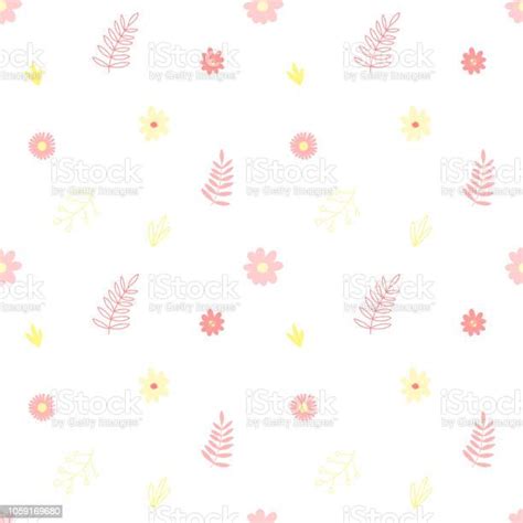 분홍색과 노란색 꽃의 완벽 한 패턴 고 투명 한 배경에 식물 휴일 베이비 샤워 생일 인쇄 의류 카드 배너 직물 여자에 대 한 벡터 이미지 0명에 대한 스톡 벡터 아트 및