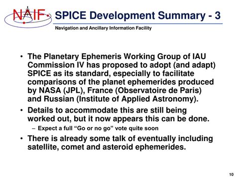 Ppt Naif Node Report Addresses Both Naif Node And Spice Development Ppt Naif Node Report Addresses Both Naif Node And Spice Development