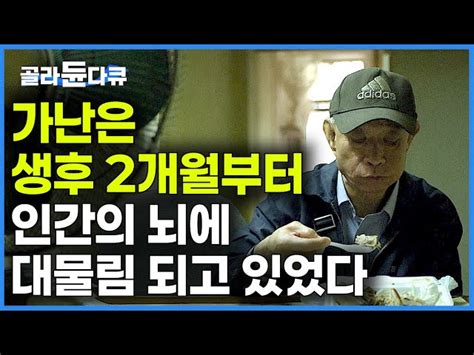 자본주의에서 부의 불평등은 왜 심각한 사회적 문제일까｜3살이면 극명하게 나타나는 가난의 대물림｜인간의 뇌에 각인된 가난｜경제 과학｜다큐프라임｜골라듄다큐