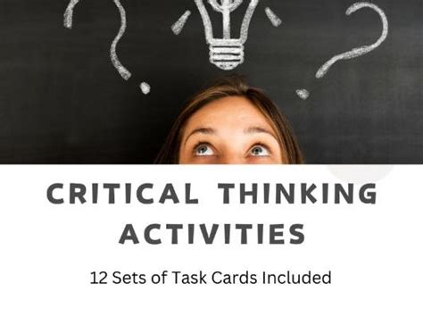 Critical Thinking Guide Lessons And Activities Teaching Resources