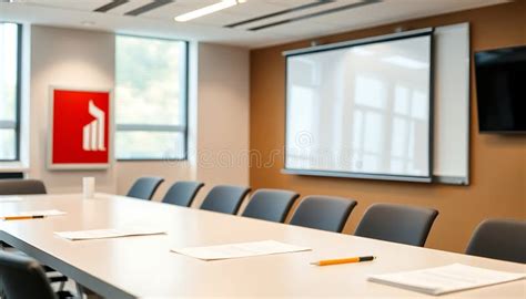 Modern Meeting Room Interior Representing Corporate Spaces And Office Design Generative Ai