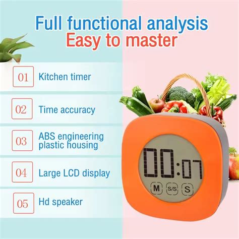 Lcd Countdown Timer Cooking School Digital Display Count Up Timing