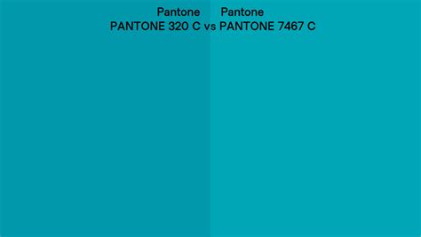 Pantone 320 C Vs Pantone 7467 C Side By Side Comparison