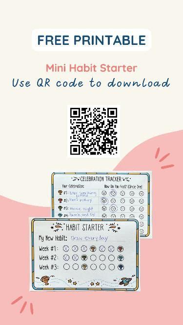 Free Printable Mini Habit Starter