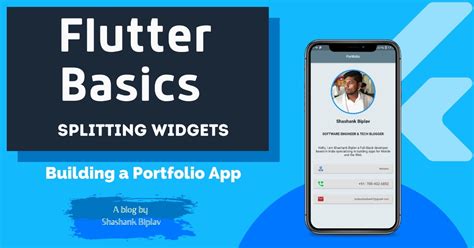 Flutter Basics Splitting Widgets