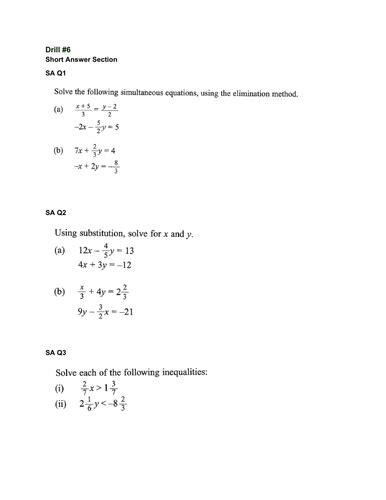 Linear Function 6 Teaching Resources