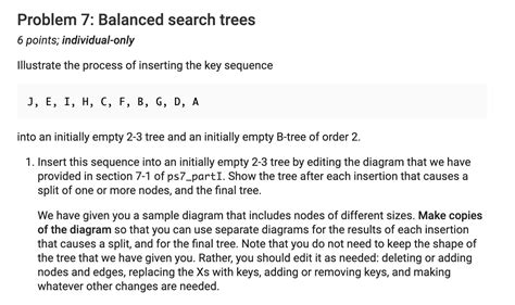 Problem Balanced Search Trees Points Chegg