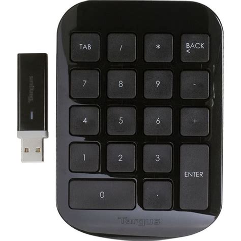 Wireless Numeric Keypad Black Grey