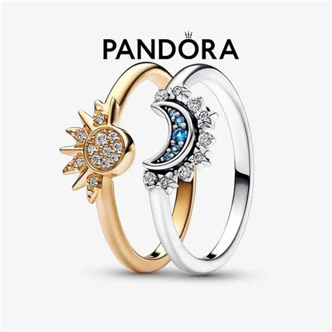 Sun And Moon Ring Set Etsy