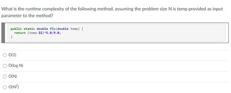 solved what is the runtime complexity of the following