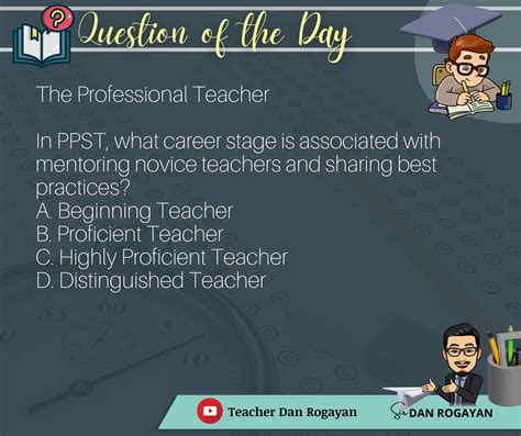 Sir The Professional Teacher In Ppst What Career Stage Is Associated With Mentoring Novice