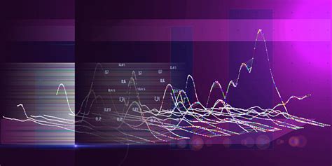 컬러 와이어프레임 및 데이터로 추상적인 배경입니다 분석 연구 알고리즘의 시각적 프리젠 테이션 기술 과학 개념 비즈니스 과학 및
