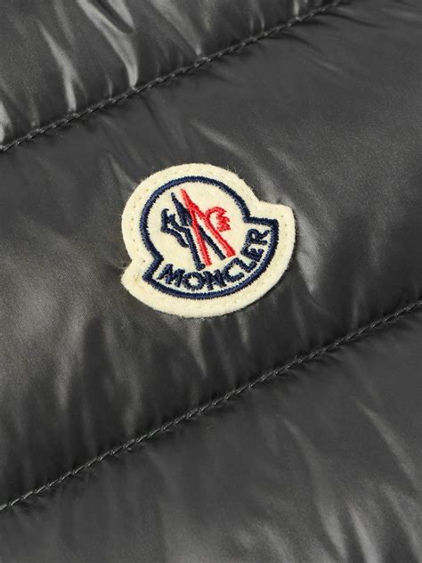 Moncler Gui Slim Fit Logo Appliquéd Quilted Shell Down Gilet Gray