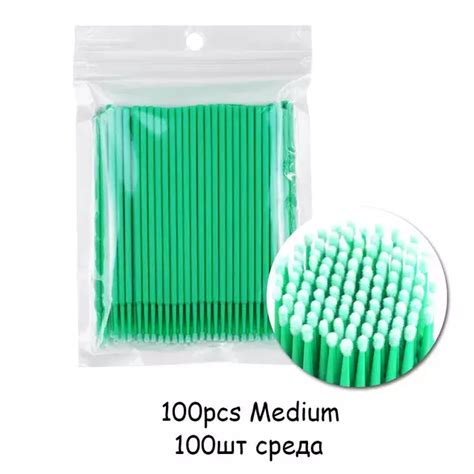 속눈썹 브러쉬 일회용 면봉 마이크로 개별 속눈썹 마이크로 브러쉬 속눈썹 연장 액세서리 메이크업