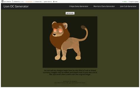 Lion Oc Generator