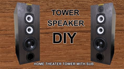 Diy Tower Speaker Sub Enclosure Tpa 3116 Dj Box Youtube