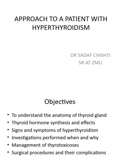 Approach To A Patient With Hyperthyroidism Pdf Thyroid Hyperthyroidism