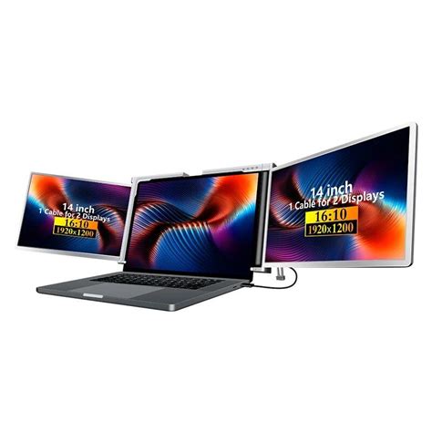Portable Tri Screen Laptop Extender