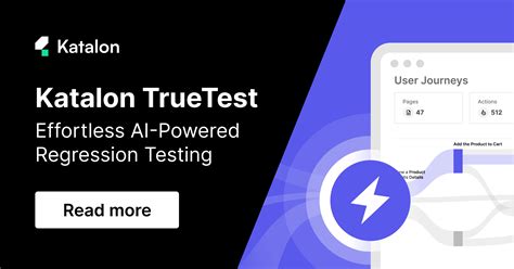 katalon truetest effortless ai powered regression testing