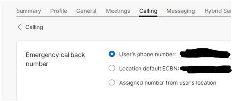 Webex Api Configure Emergency Callback Number For A Person Cisco