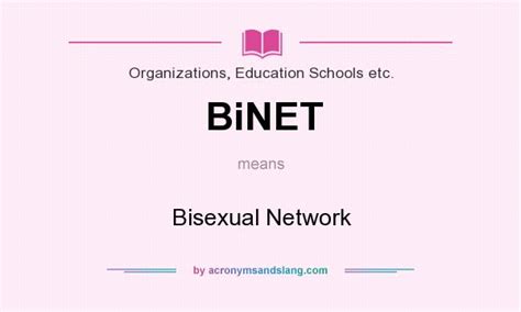 Binet Bisexual Network In Organizations Education Schools Etc By