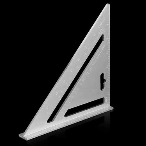 Deodap Silver Light Weight Double Side Scale Triangle Measurement Hand Tool 7420 Size Regular