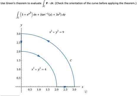 solved use green s theorem to evaluate ∫cf⋅dr check the