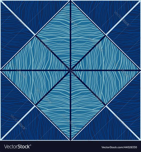 Mosaic Of Linear Geometric Seamless Pattern Vector Image