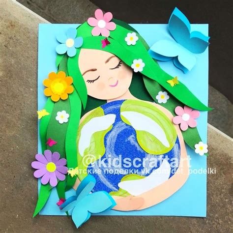 ДЕТСКИЕ ПОДЕЛКИ Giorno Della Terra Attività Di Arte Per Bambini Attività Per Bambini