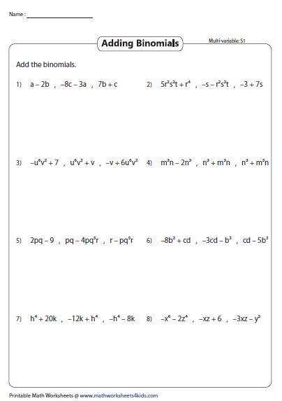 Solving Multivariable Equations Worksheet Tessshebaylo