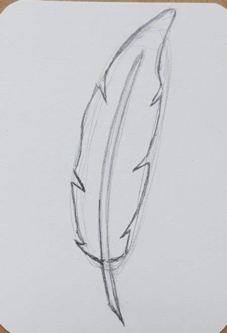 How To Draw An Easy Feather And Color It With Markers Art By Ro