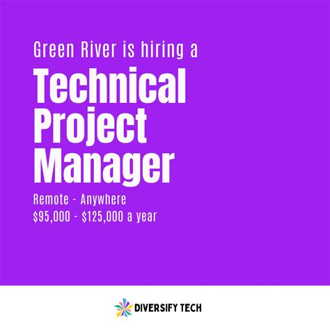 diversify tech on linkedin green river is hiring a technical project