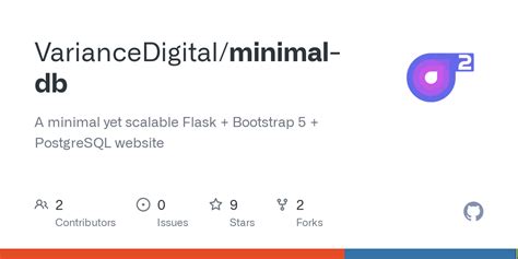 GitHub VarianceDigital Minimal Db A Minimal Yet Scalable Flask Bootstrap 5 PostgreSQL Website
