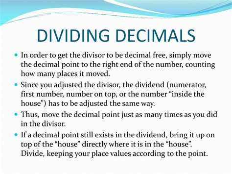 PPT MULTIPLYING AND DIVIDING DECIMALS PowerPoint Presentation Free Download ID