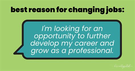 Best Answer For Reason For Job Change In Interview Hire Integrated