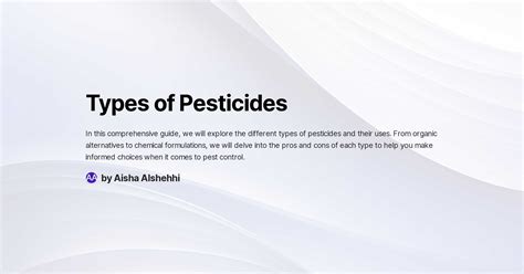 Types Of Pesticides