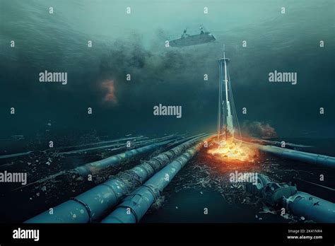 Sabotage Of The Underwater Gas Pipelines Underwater Explosion And Gas