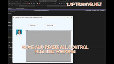 C Vbnet How To Move And Resize All Control In Winform Run Time