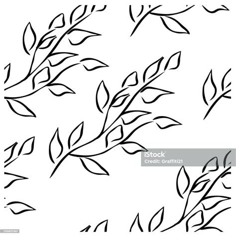 분기 어떤 목적을 위해 훌륭한 디자인 흰색 배경에 검은 색 가지와 아름다운 만화 패턴 0명에 대한 스톡 벡터 아트 및 기타 이미지 0명 계절 나무 Istock