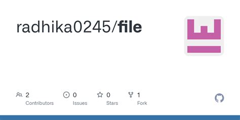 GitHub Radhika File