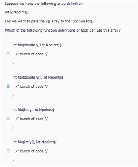 Solved Suppose We Have The Following Array Definition Int Chegg