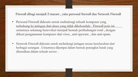 Firewall NAT Dan Proxy Server PPT