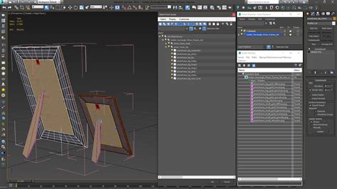 황금 사각형 사진 프레임 세트 3d 모델 29 3ds Blend C4d Fbx Max Ma Lxo Obj Free3d