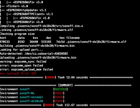 Error 255 Tasmota · Issue 2099 · Arendsttasmota · Github