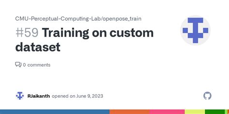 Training On Custom Dataset · Issue 59 · Cmu Perceptual Computing Labopenposetrain · Github