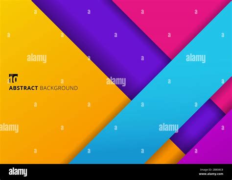 Abstract Background Geometric Stripes Colorful Overlapping Layer With