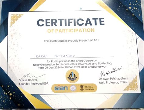 Iitbhubaneswar Gian Risc Tlverilog Ai Semiconductors Fpga Tinytapeout Karan Pattanaik