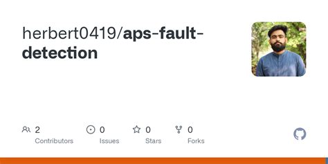 Github Herbert0419aps Fault Detection